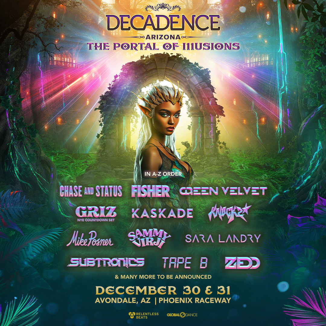 Decadence Arizona 2025 Phase 01 Lineup Revealed
