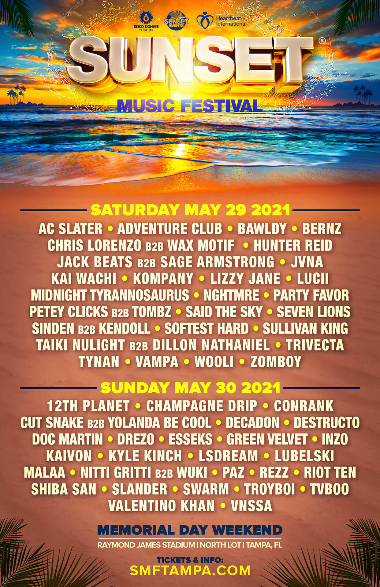 Daily lineup poster | The Era Of EDM Magazine