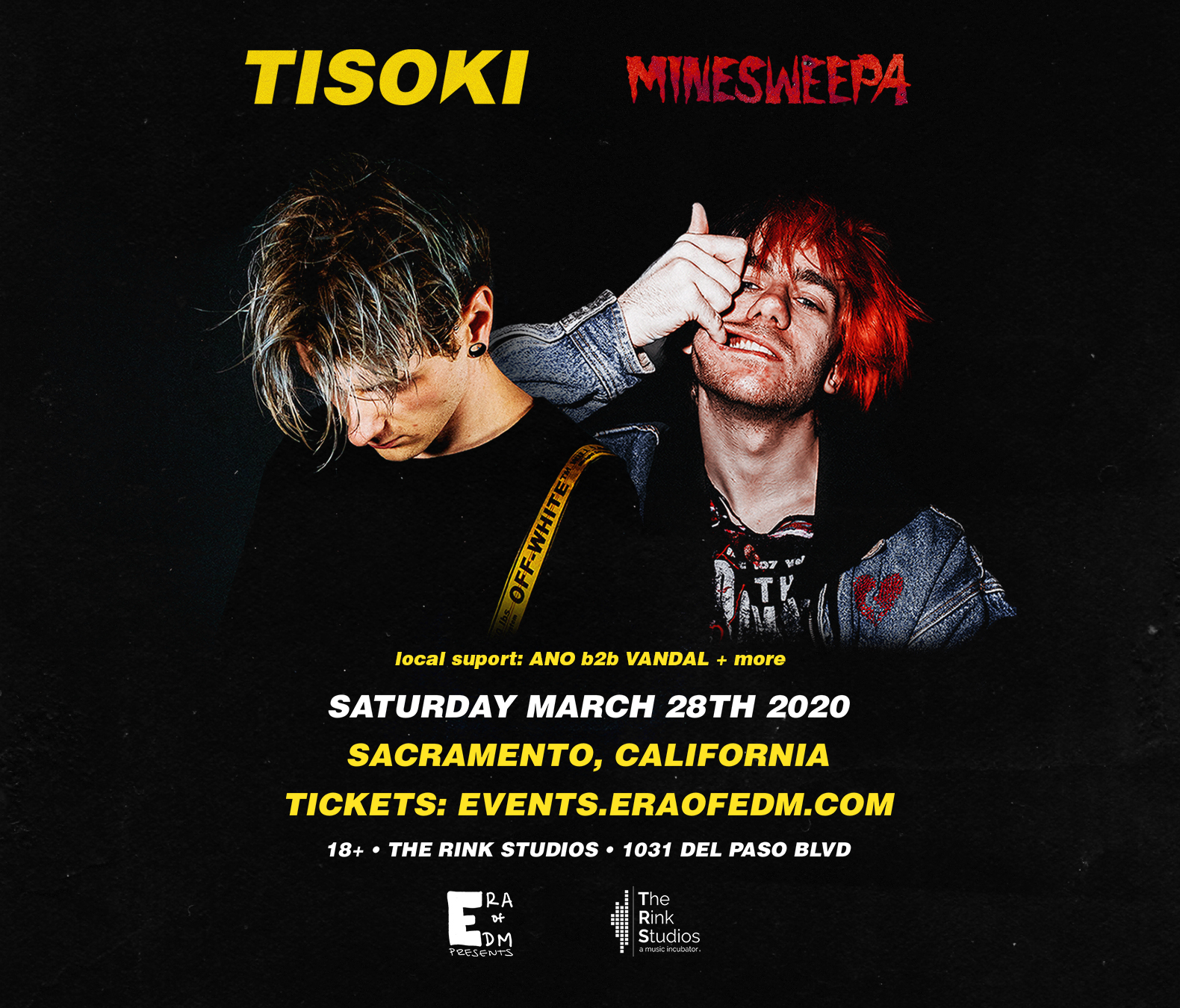 Tisoki And MineSweepa Confirmed For Sacramento Show | The Era Of EDM ...