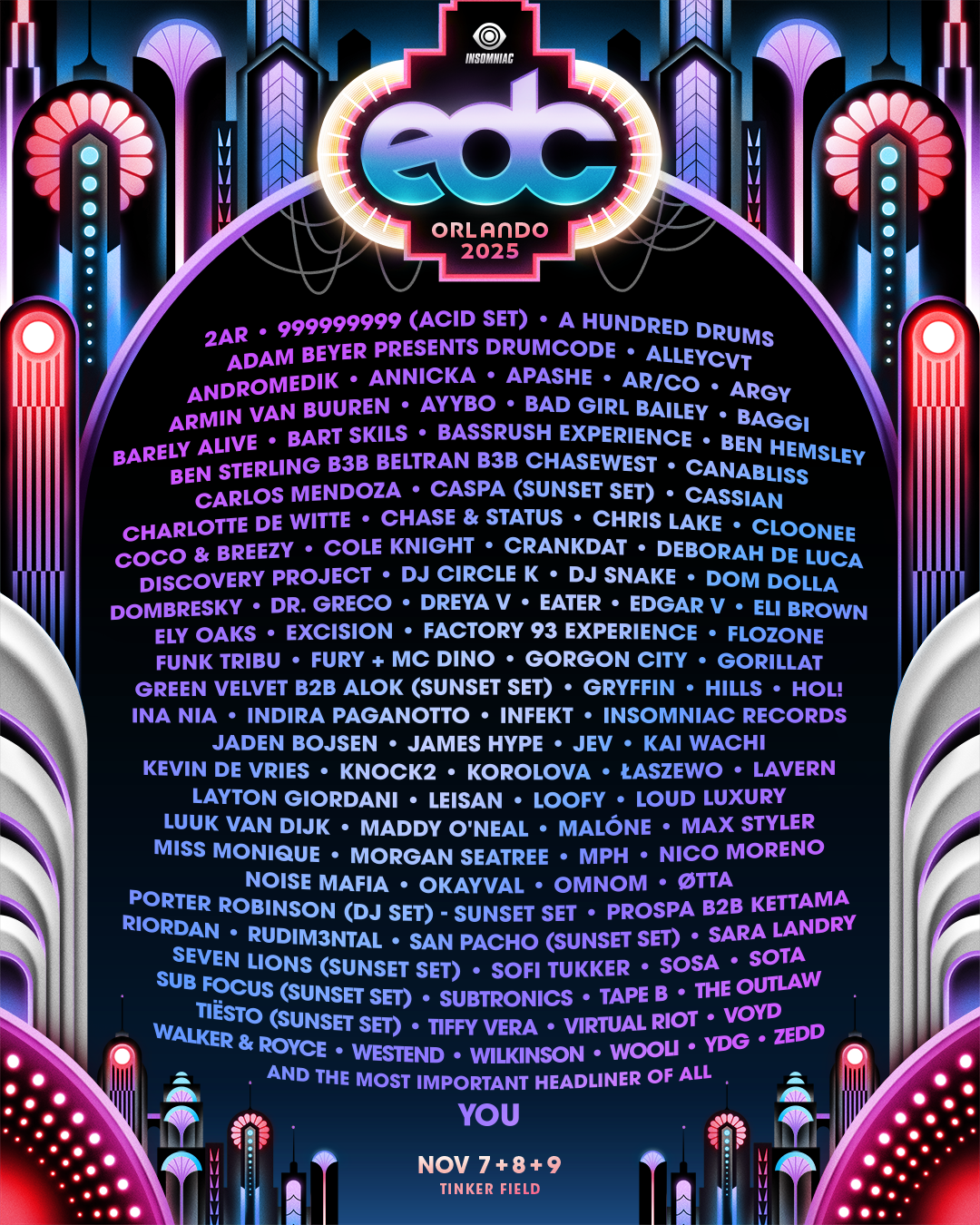 EDC Orlando 2025 Lineup, Tickets, Dates